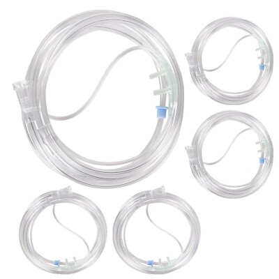 5x Nasal Oxygen Cannula 2.1m Clear Tubing, Prongs, Tube | eBay Australia