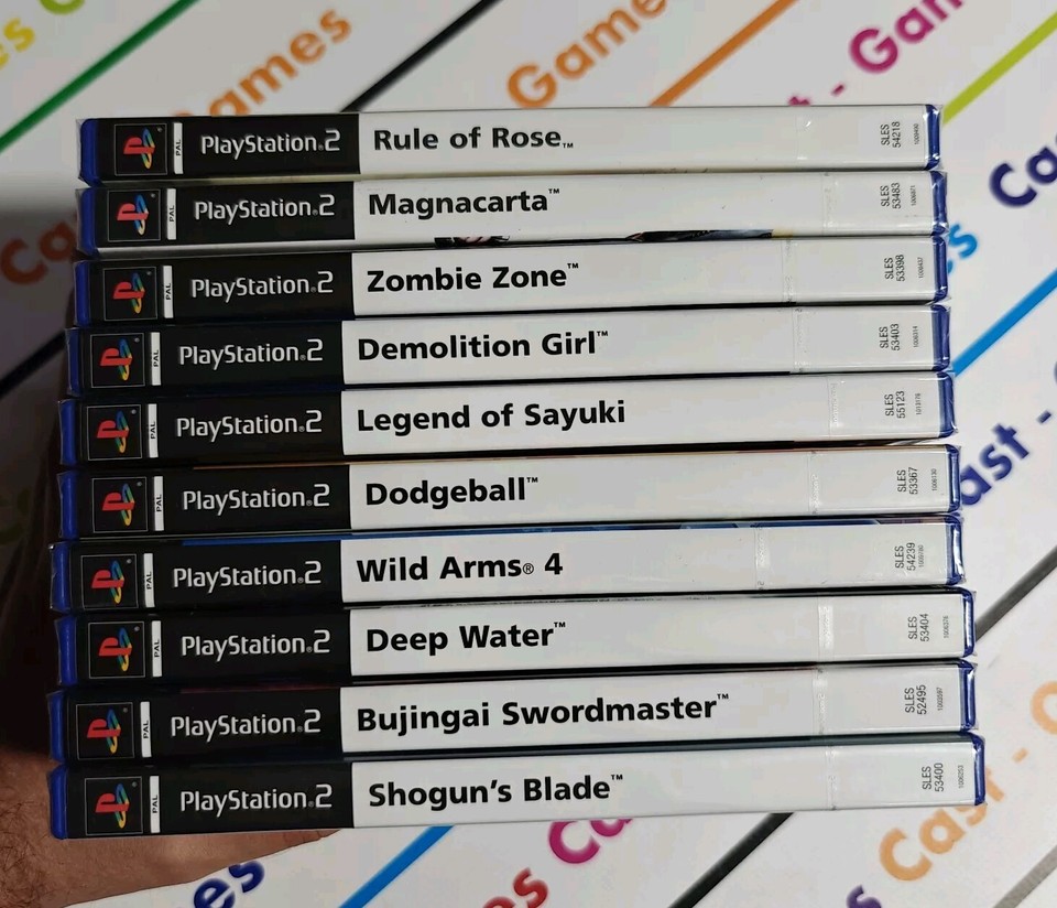 RULE OF ROSE PS2 MEGA SET 10 PCS 505 GAMES SAYUKI WILD ARMS MAGNACARTA ...