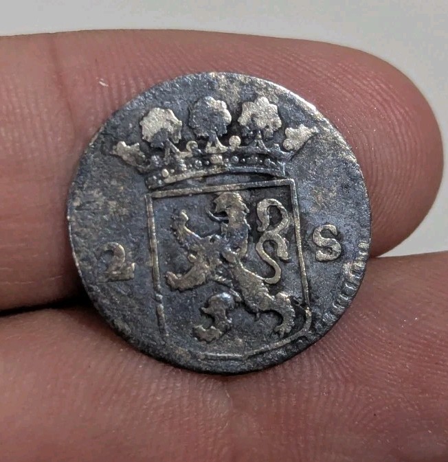 1722 Dutch Netherlands Voc Colonial 2 Stuiver Holland Silver Coin_v3 | eBay