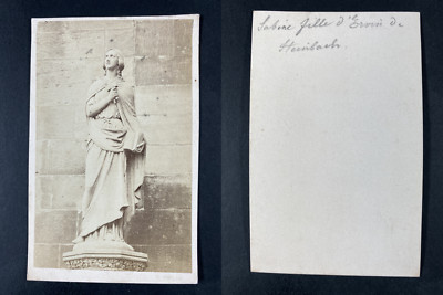 France, Strasbourg, Cathédrale, Statue de Sabina von Steinbach Vintage ...