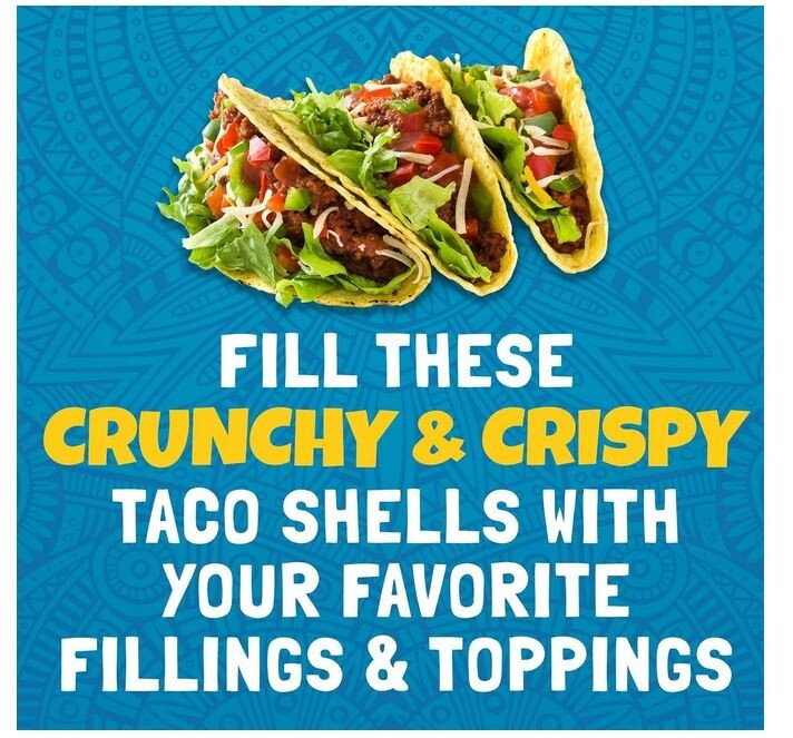 Ortega Mini Taco Slider Shells, Yellow Corn, 4.4 Ounce, 18 Shells, Free ...