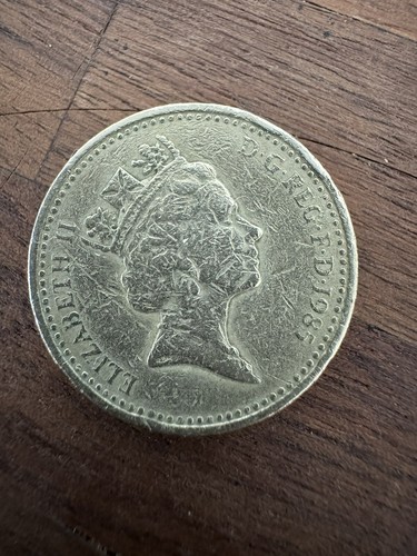 1985 UPSIDE DOWN EDGE ERROR ONE POUND ELIZABETH II COIN | eBay