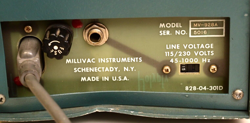 Millivac MV-928A RF Millivoltmeter Vintage Military Surplus Test Meter ...