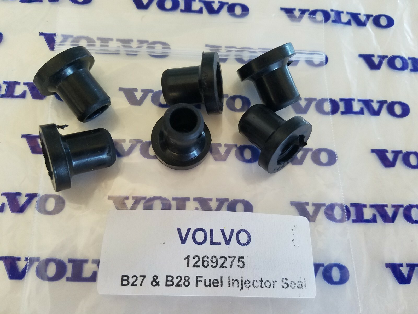 Volvo 260 B27 & B28F & DeLorean DMC-12 (6) CIS Fuel Injector Seals, Top ...