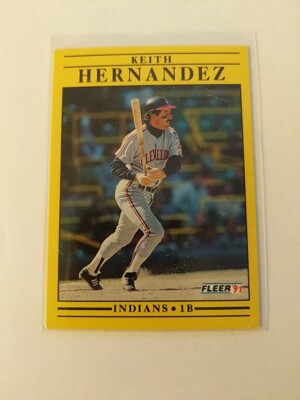 Rare Error 1991 Fleer Baseball Card Keith Hernandez #368 Error U. S. A ...