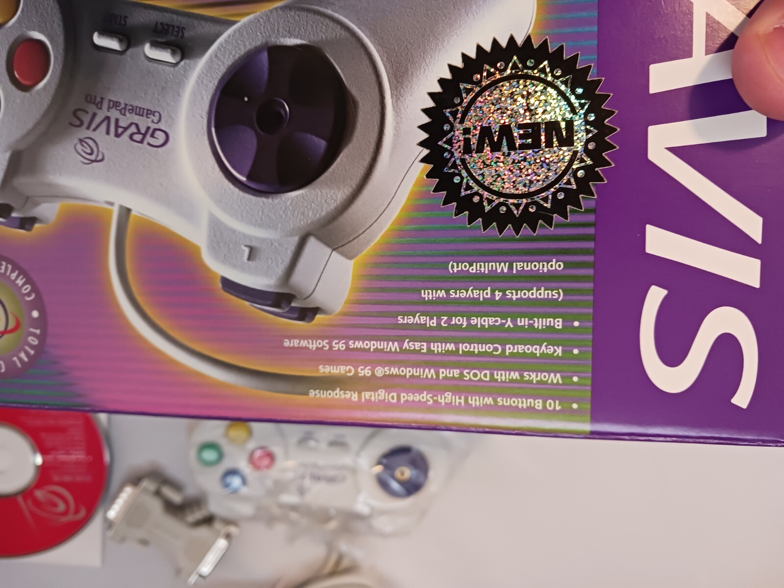 Gravis GamePad Pro PC Controller 1996 Windows 95 42021 New Open Box ...