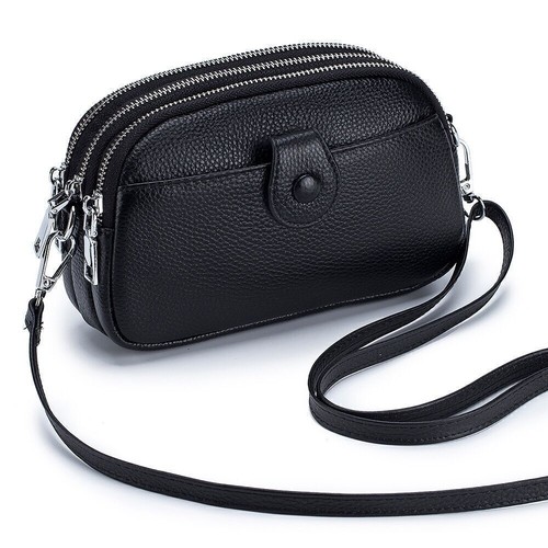 New Women's Real Leather Phone Purse Wallet Crossbody Ladies shoulder ...