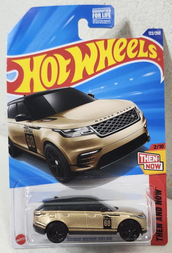 2025 Hot Wheels Then and Now Range Rover Velar Gold Car 1/64 Toy ...