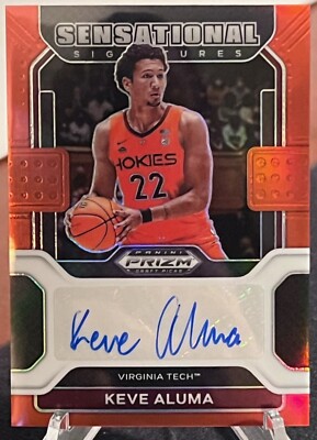 Keve Aluma 2022-23 Panini Draft Picks Red Prizm Auto /199 Nm-Mt+ | eBay