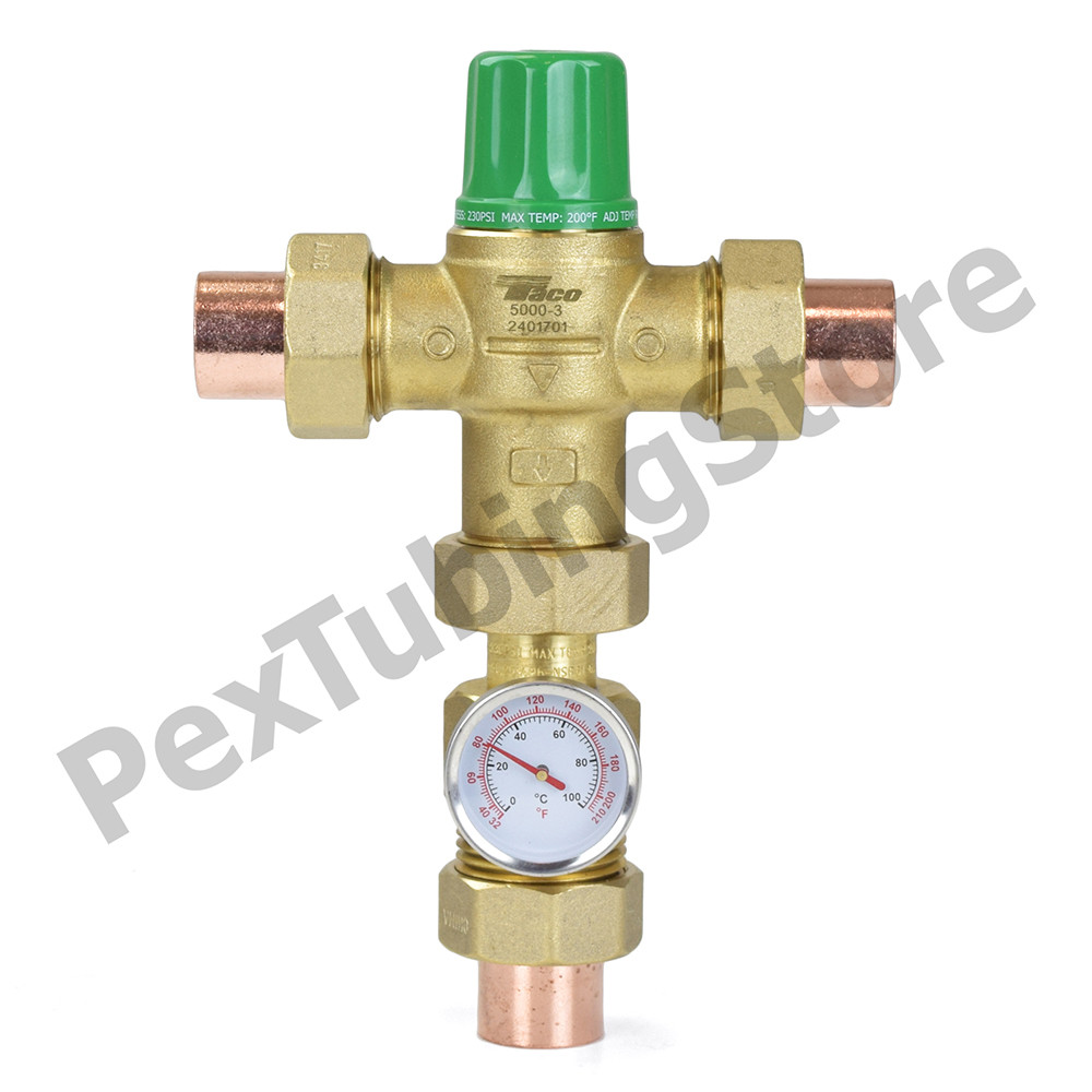 Taco 5000/5120 Thermostatic Mixing Valve 1/2", 3/4" or 1" in Sweat/NPT ...