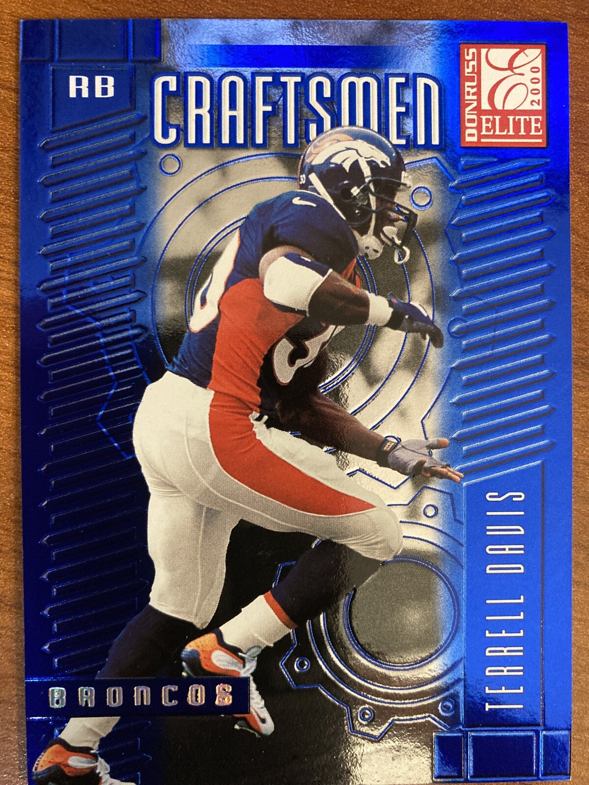 Terrell Davis 2000 Donruss Elite Craftsmen Insert Card #c-13 (b111) | eBay