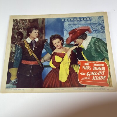 The Gallant Blade Larry Parks Marguerite Chapman original lobby card ...