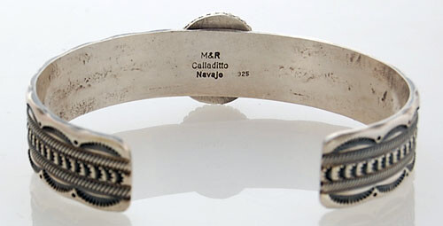 Navajo Handmade Silver with Turquoise and Coral Bracelet by Mike ...