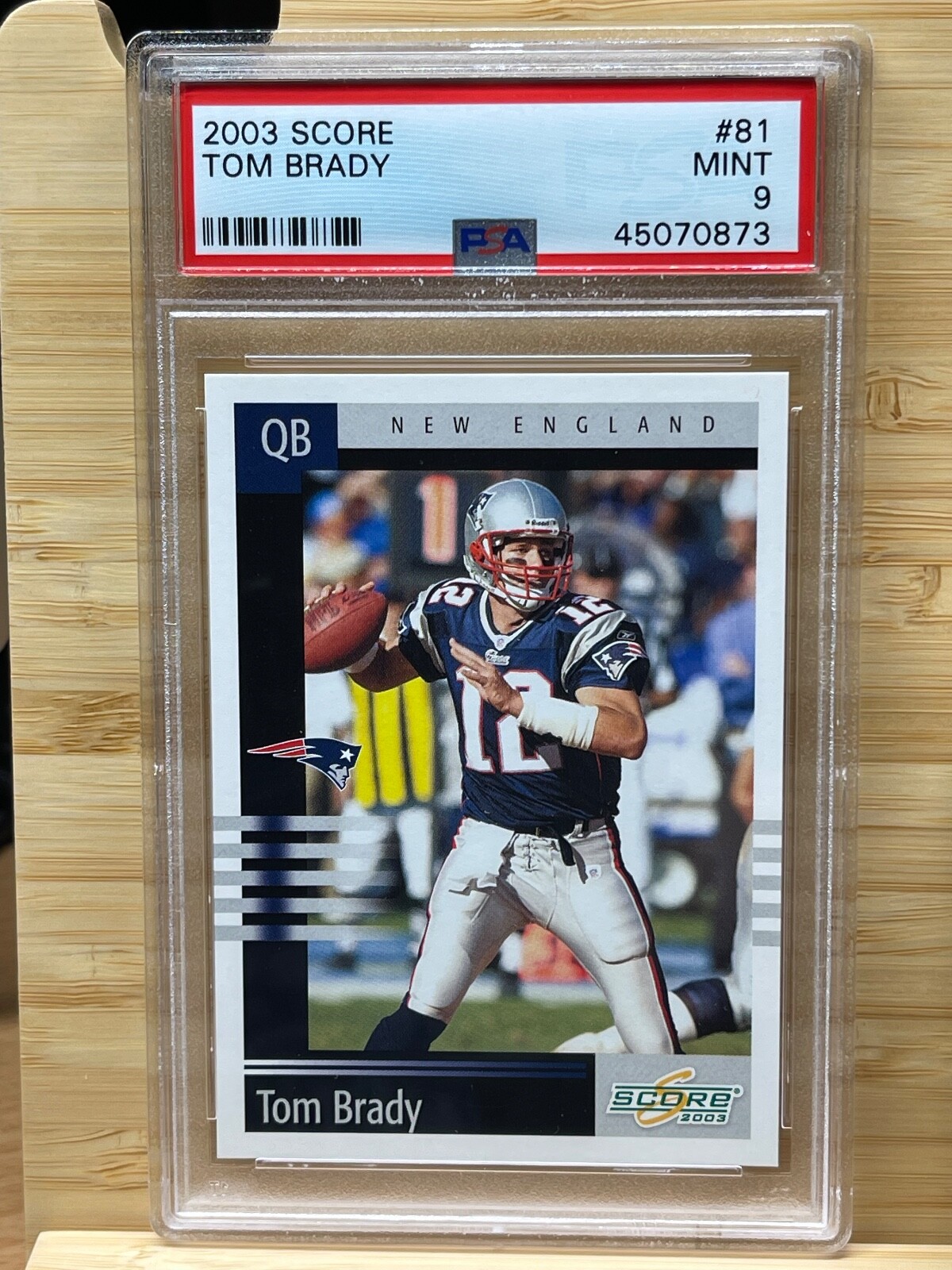 2003 Score Football - PSA 9 MT - Tom Brady - #81 - PATRIOTS! | eBay