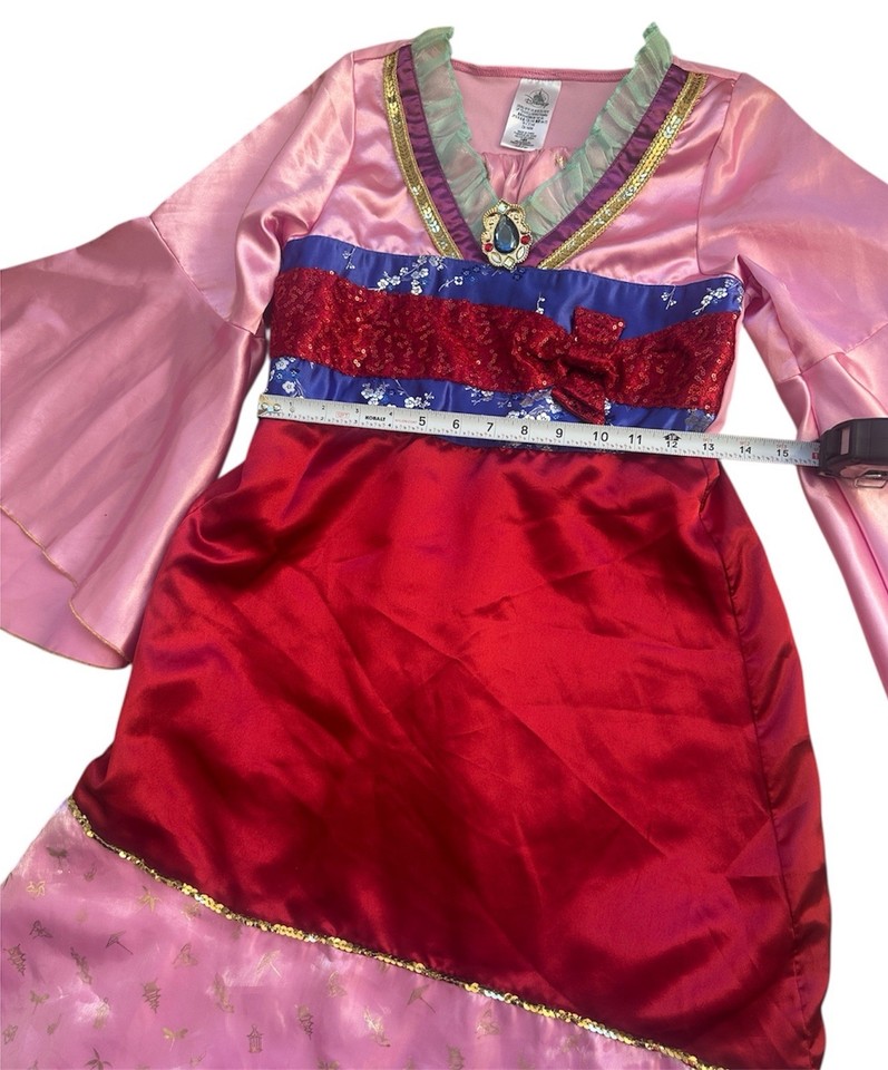 Disney Girl’s Mulan Costume Red/Pink Disney Store Size 9/10 Princess ...