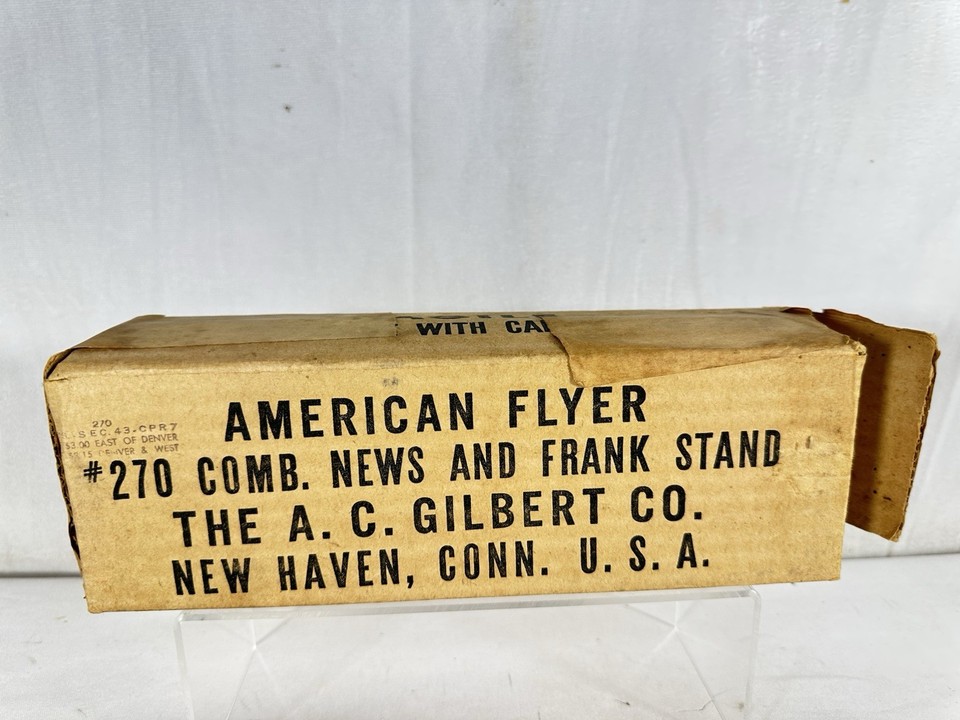 Nice American Flyer Original S-Gauge BOXED MiniCraft #270 News & Frank ...