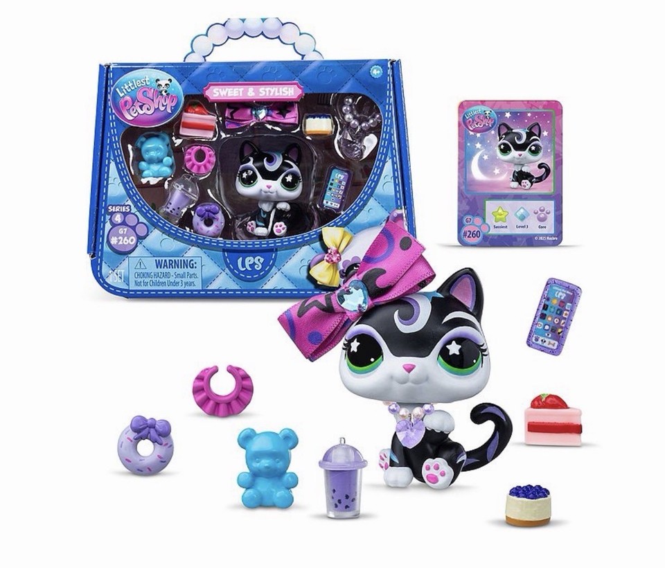 Littlest Pet Shop LPS G7 Black White Siamese Cat #260 Sweet & Stylish ...