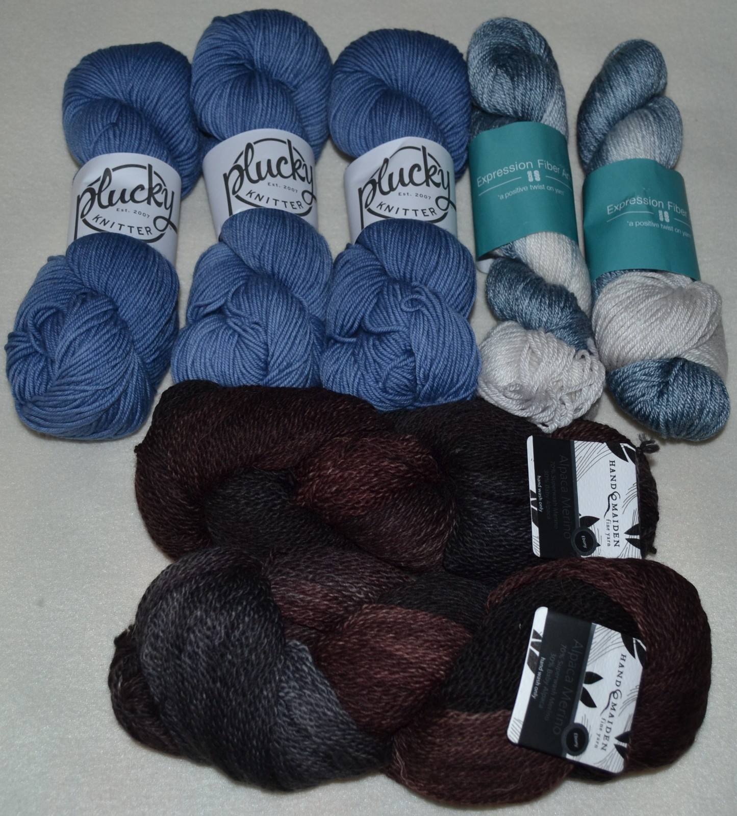 PLUCKY KNITTER YARN, HANDMAIDEN YARN, EXPRESSION FIBER ARTS, FREE SHIP ...