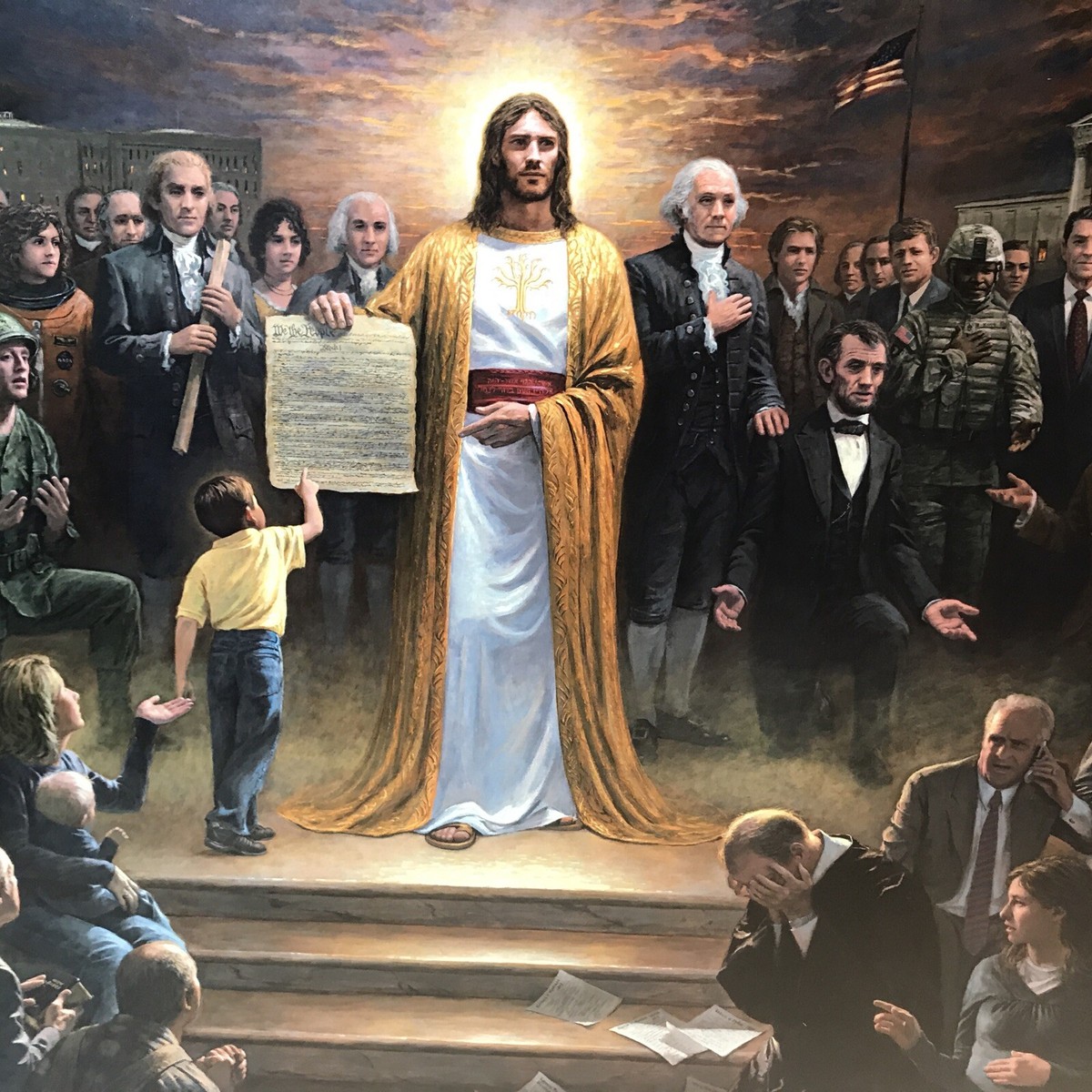 One Nation Under God Painting