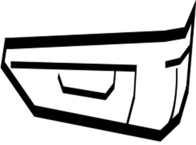 6400A469 Mitsubishi Extension, fr bumper, lh 6400A469, New Genuine OEM ...