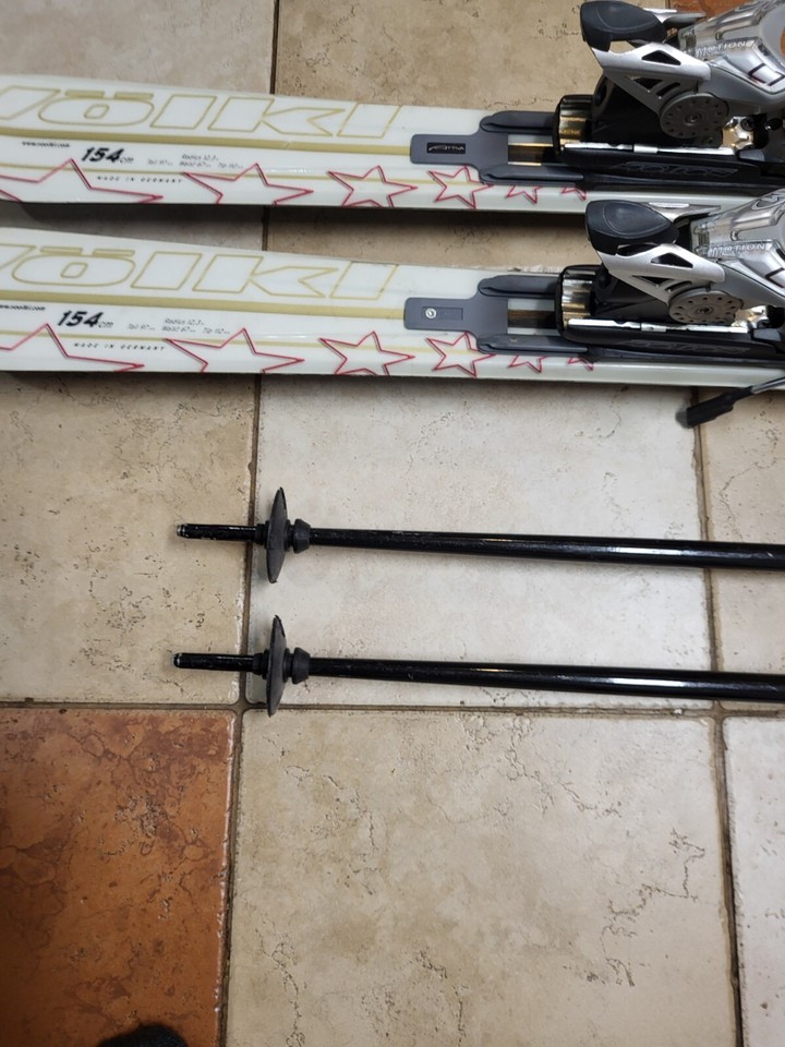 Volkl TTIVA Energy Downhill Alpine Carving Skis LT Bindings Leki ...