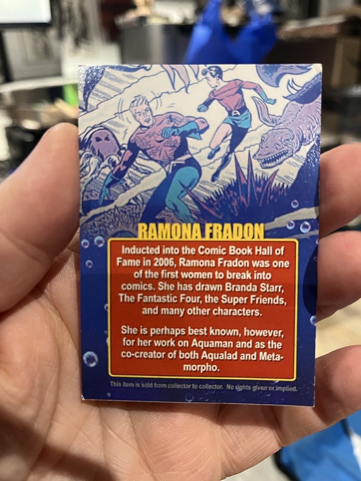 Ramona Fradon Green Lantern Original Art Biography Trade Card DC Comics ...