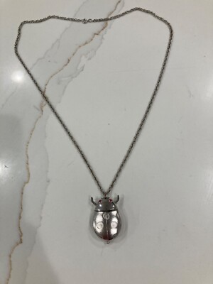 Vintage Collezio lady bug pocket watch with silver tone 26" chain | eBay