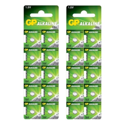 20 x GP LR60 Alkaline Watch Batteries 1.5V - 164 LR621 AG1 364 L621 G1 ...