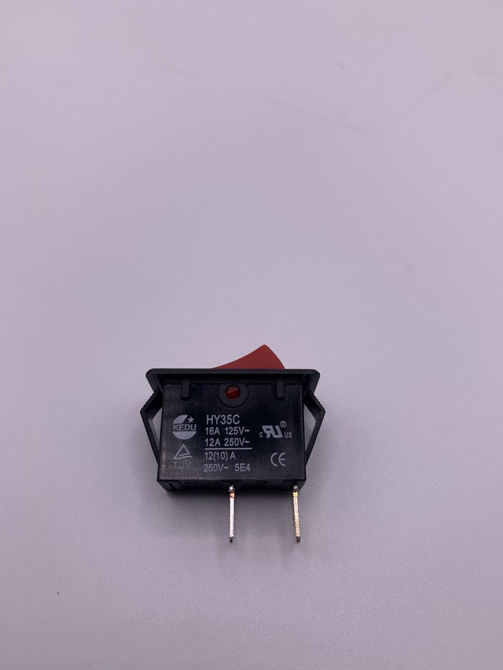 NEW Kedu HY35C Rocker Switch 2 Contacts Red & Black GENUINE OEM | eBay