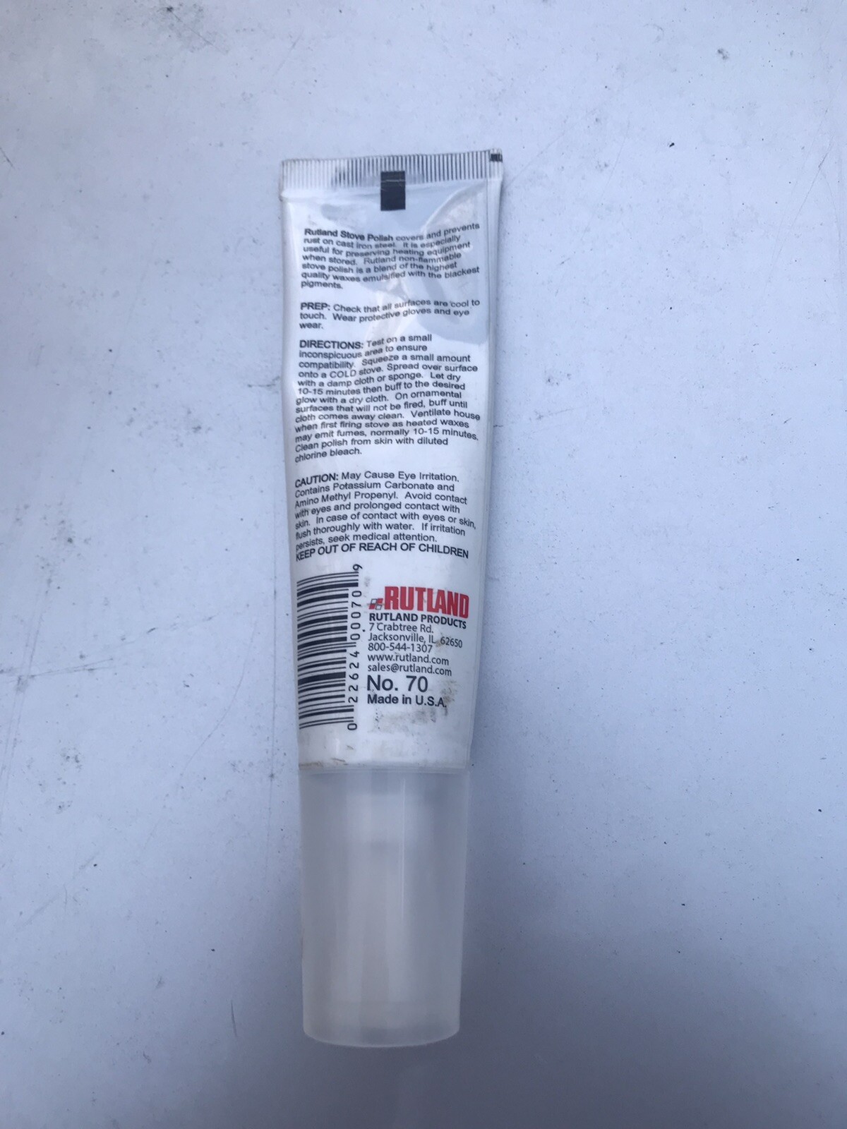 Rutland Stove Polish Paste - 2.3 oz. Tube #70 NEW | eBay