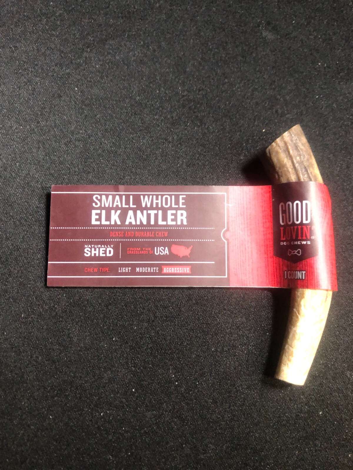 Good Lovin' Naturally Shed Small Whole Elk Antler Dog Chew ...