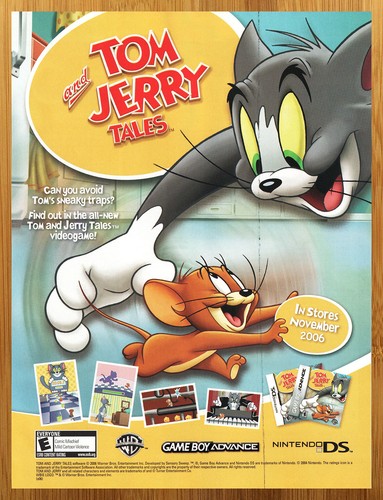 2006 Tom and Jerry Tales Nintendo DS Gameboy Advance Print Ad/Poster ...
