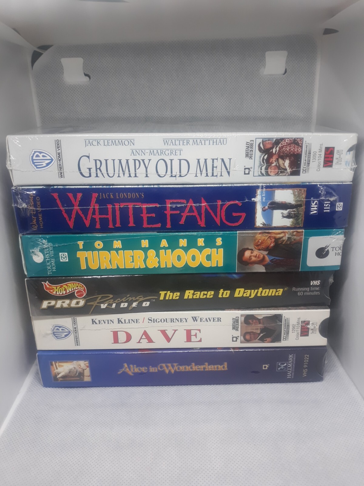 Lot of 6 Sealed VHS White Fang Turner & Hooch Alice In WonderLand ...