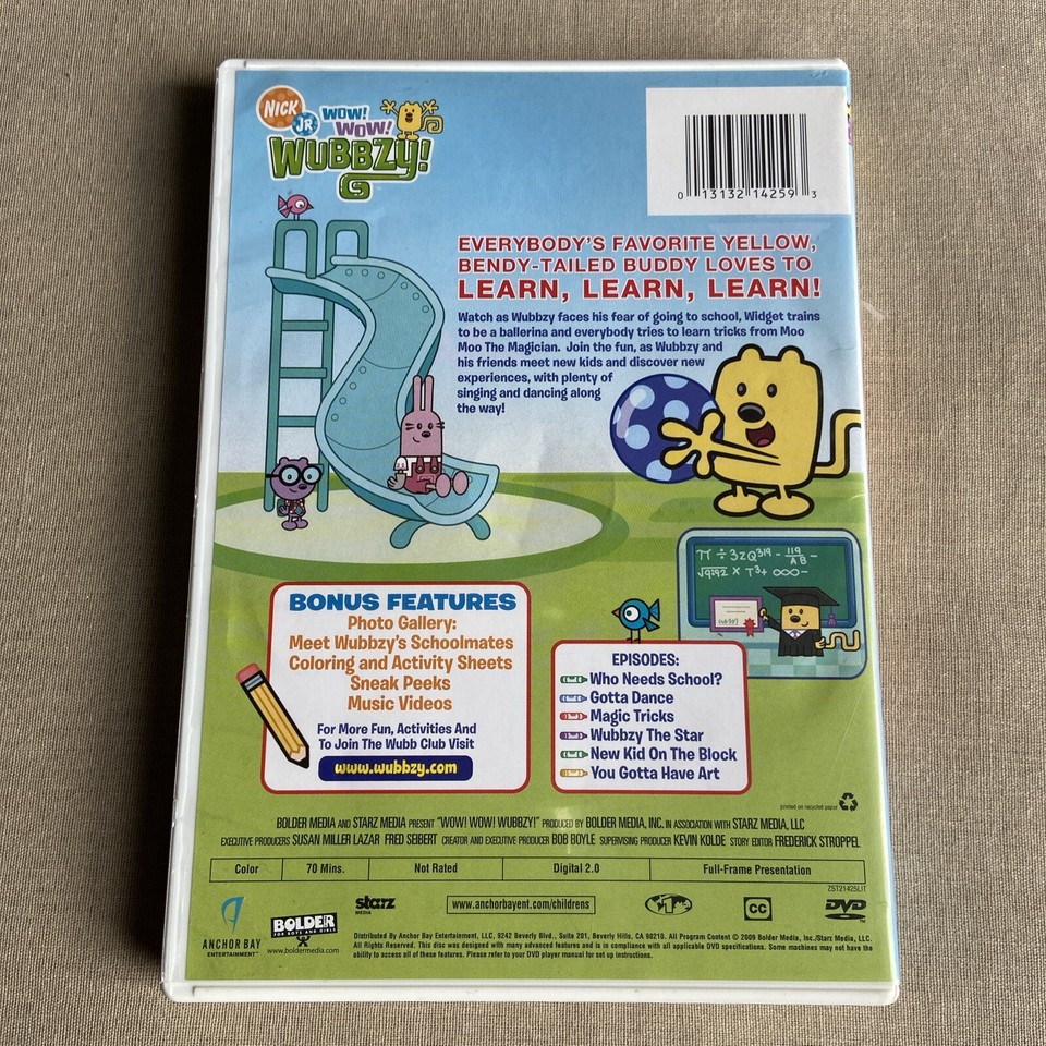 Wow! Wow! Wubbzy! Goes to School (DVD 2009 6 Eps.) Nick Jr Preschool ...