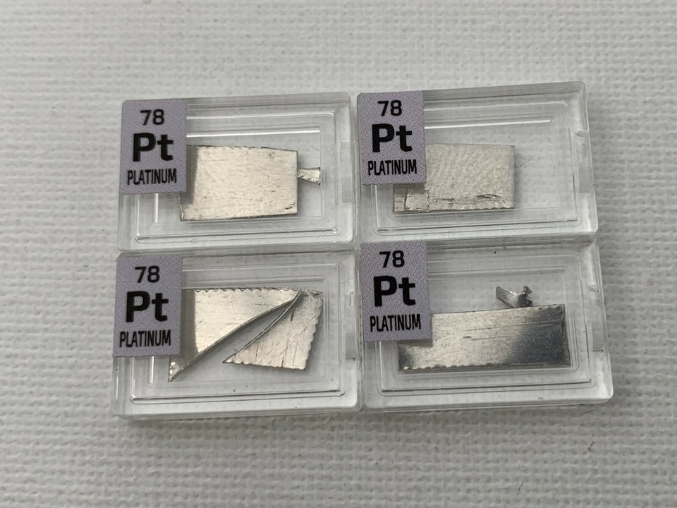Pure Platinum 99.99% Sheet ingots Turning Bullion 1 Gram - 0.5 Gram - 0 ...