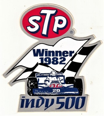 Adesivo INDY 500 WINNER 1982 STP - sticker vintege Indianapolis Gordon ...
