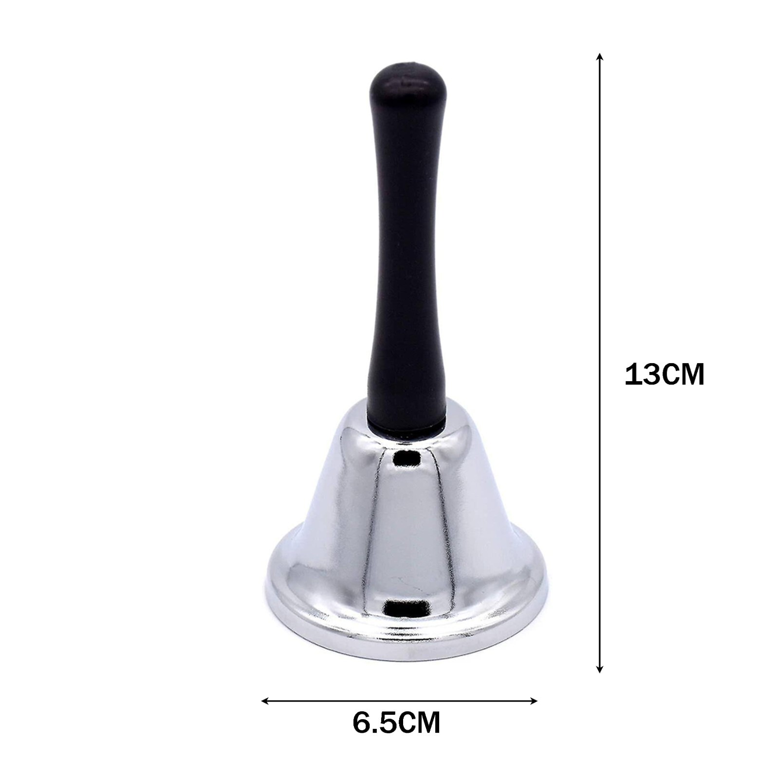 Call Bell Hand Held Silver Ringing Bell Reception Office Restaurant ...