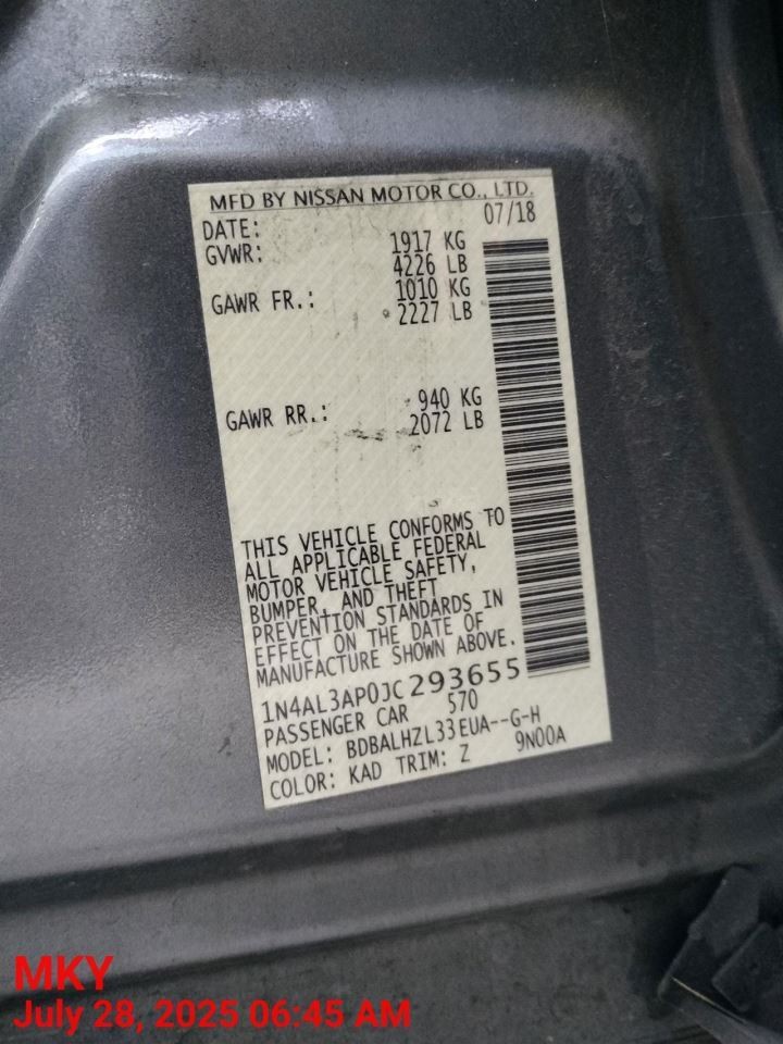 Rear CROSSMEMBER SUBFRAME 2015-2018 NISSAN ALTIMA | eBay