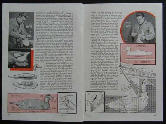 HowTo make a Wooden DUCK DECOY PLANS Mallard Goose Bag | eBay