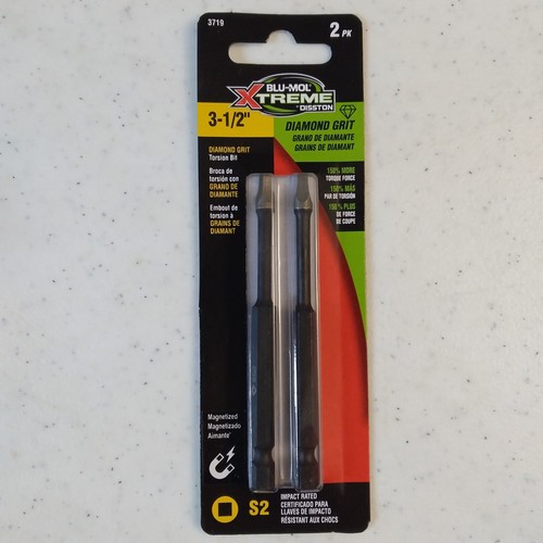 New Disston Blu-Mol Xtreme 3-1/2" Diamond Grit Torsion Bits 2-pack | eBay