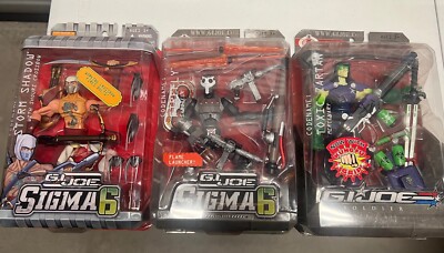 Gi Joe Sigma 6 Lot Villains - Storm Shadow, Toxic Zartan And Firefly | eBay