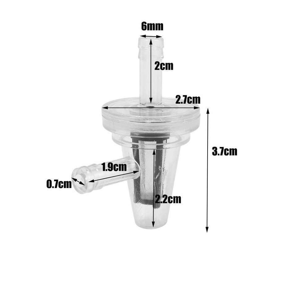 5Pcs Inline Fuel Filter 90 Degree Right Angle For Motorcycle 6mm 7mm 1/ ...