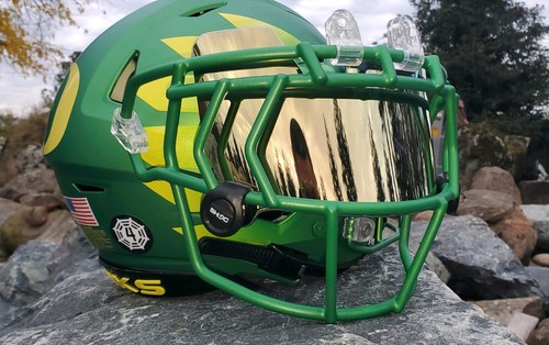 Oregon Ducks Facemask 4 Schutt F7 Oregon Ducks Team Issued Helmet With ...