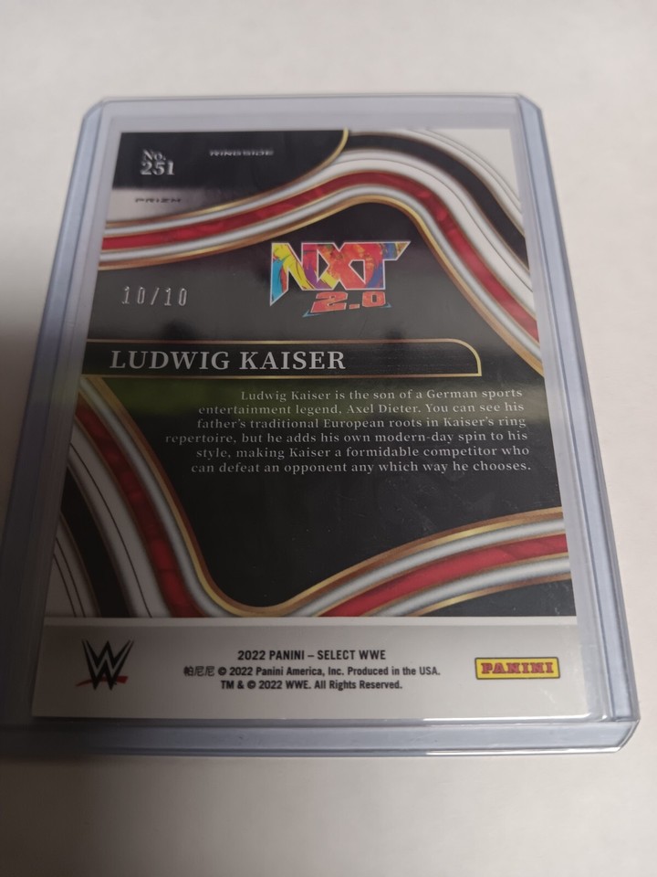 2022 Panini WWE Select Ludwig Kaiser gold wave #ed 10/10 | eBay