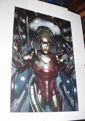 Iron Man Poster #52 Suiting Up Armor by Adi Granov | eBay