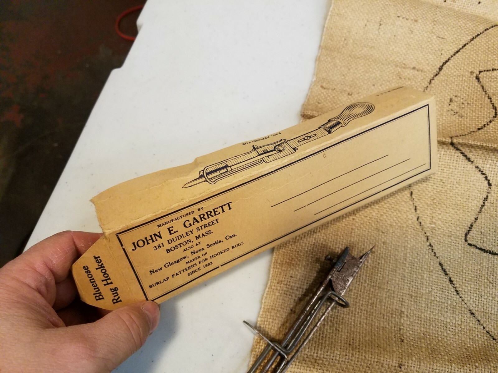 BlueNose Rug Hook Tool Original Box And Instructions For, 56% OFF