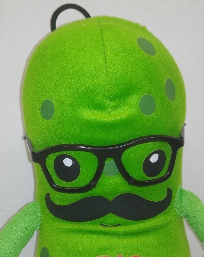 Fiesta Mr. Pickle With Mustache & Glasses Plush Stuffed Toy 12 ...