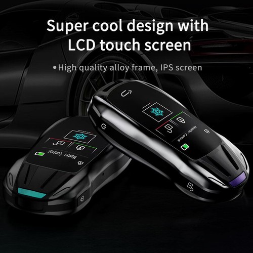 Car SUV Remote Smart Key LCD Touch Screen Keyless Entry Automatic Lock ...