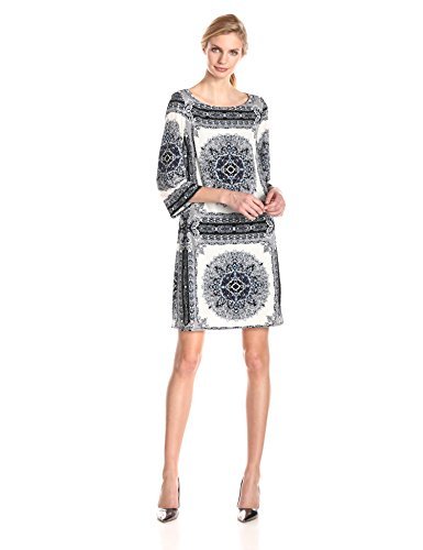 Laundry BY SHELLI SEGAL Women's Ritzy Rivera Shift Dress; Black/Multi ...