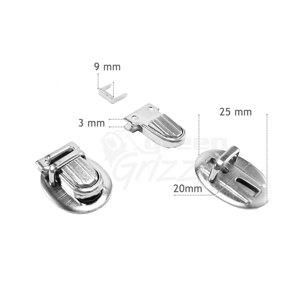 Tuck Bag Fasteners Closure Catch Lock Clasp Leather Craft Metal | eBay